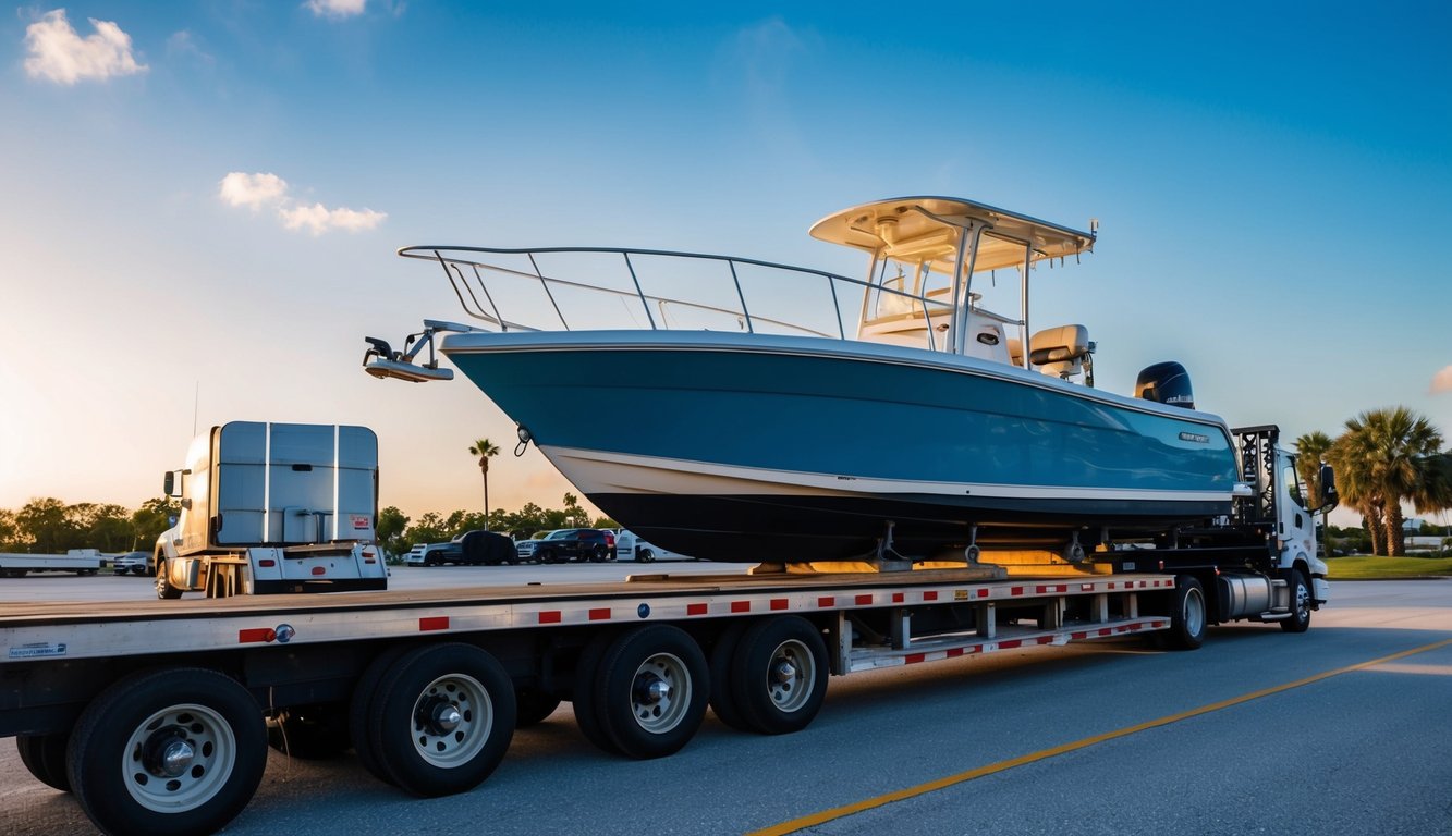 Transporting Boats from or to Orlando, FL: Ground Shipping