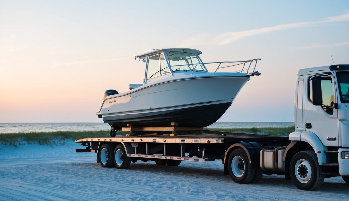 Transporting Boats from or to Clearwater, FL: Ground Shipping